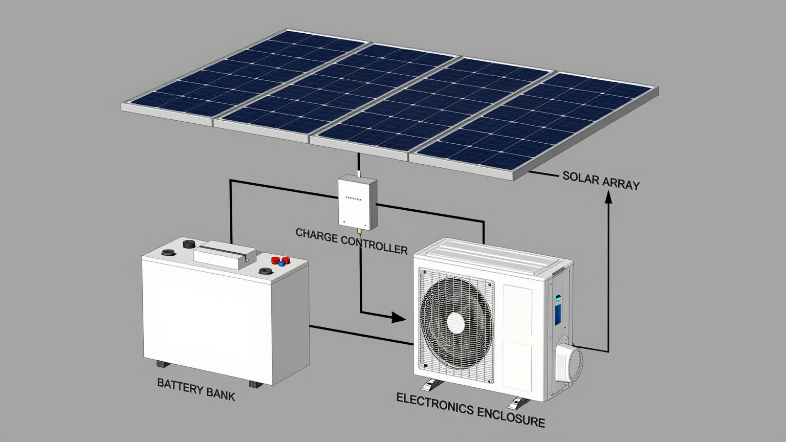 Micro DC Air Conditioner Battery Sizing & Solar Power Guide
