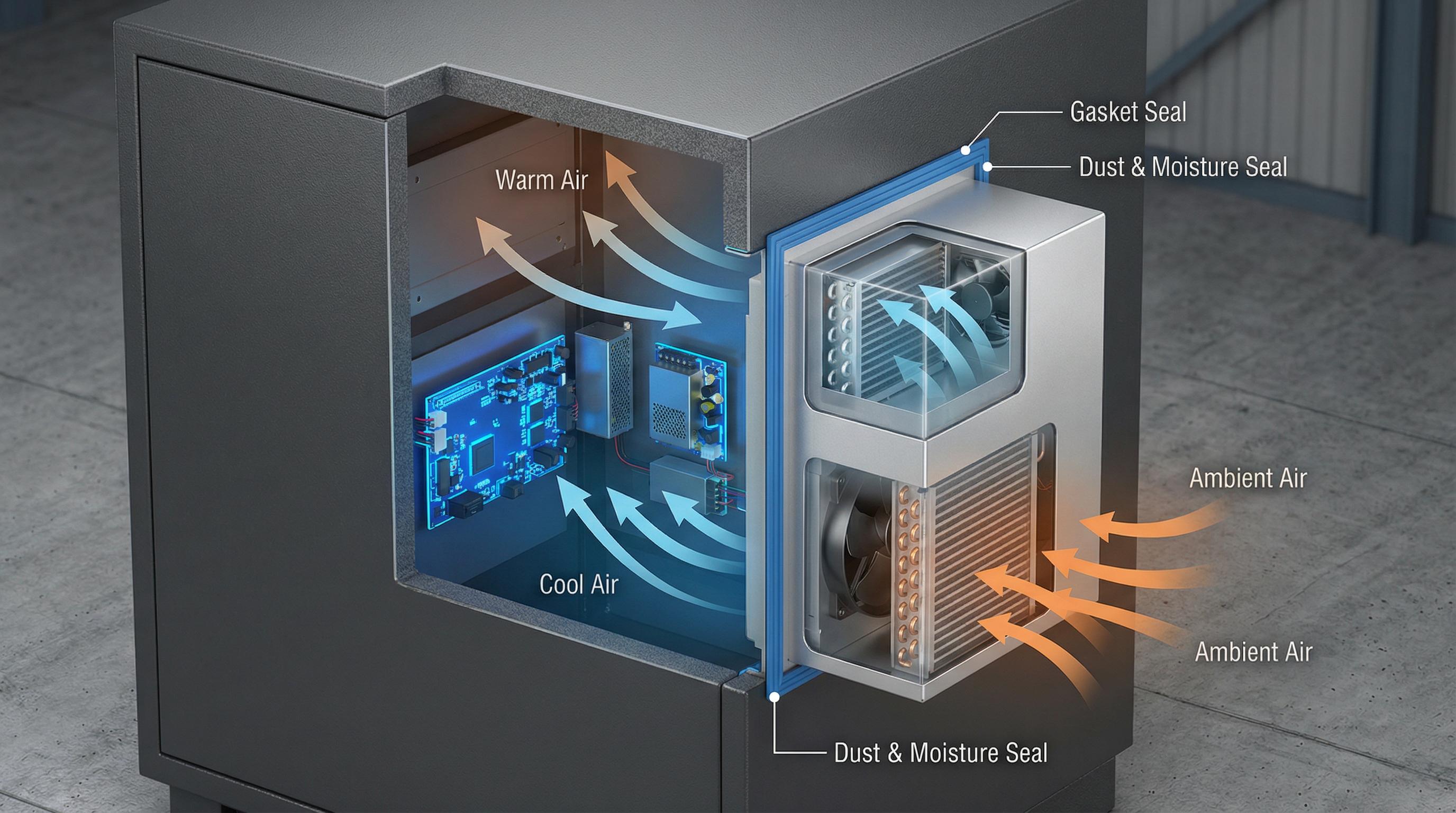 Micro DC Air Conditioner Delivers Active Air Cooling for Enclosures.